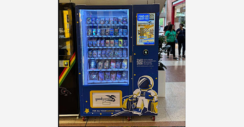 Pokemon trading card vending machine in mall - Guangzhou Micron Vending ...